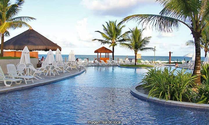 Flat Porto Galinhas M. Alto Pé Na Areia - 2 Suítes - Pernambuco