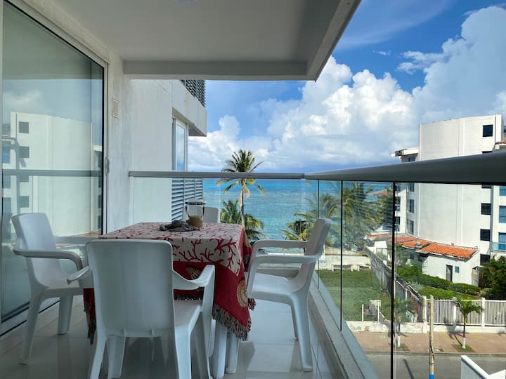 Amplio Apartamento - 2 Hab - Wifi -  Vista Al Mar - San Andrés
