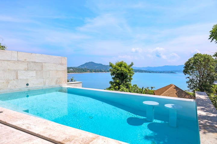 4bed/5bath Beachside Ocean Views Park Access Villa - Koh Samui