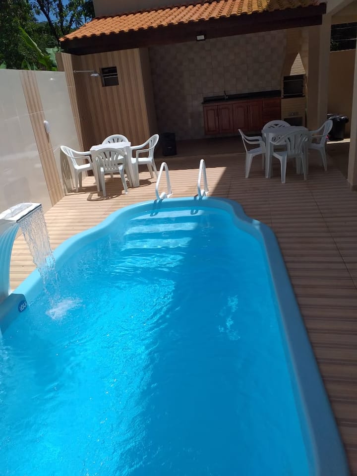 Casa 3 Quartos 150m Da Praia Piscina Churrasqueira - Itaparica
