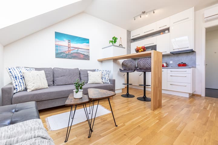 Minimalist's Dream - Sunny Cozy Studio In New Town - Prága