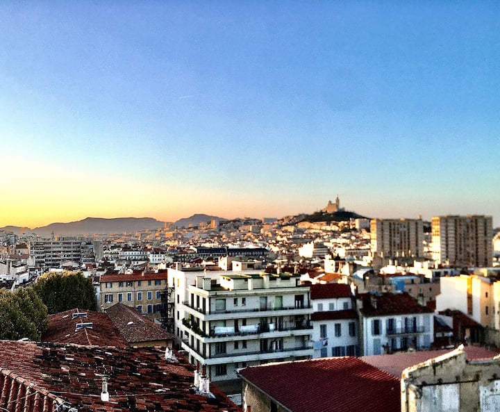 Balcon Saint-charles, Vue Splendide, Grand T2 - Marsella