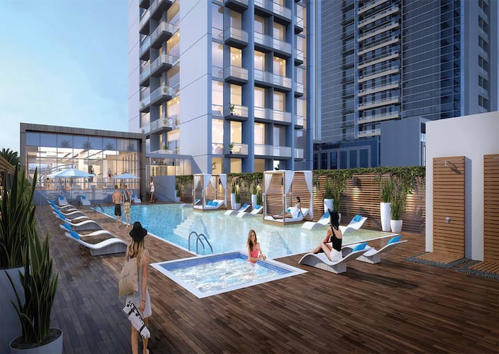 5* Dubai ♡ Marina Sunset Sea View+pool+gym+balcony - Dubai