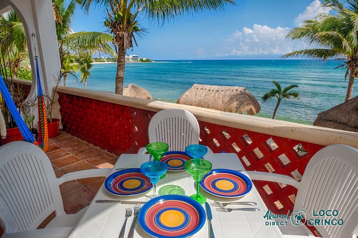 Caribbean 2 Bedroom Condo With Beachfront Pool! - Akumal