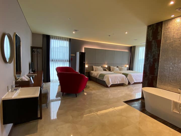 김포 스타비아 호텔/테라스 스위트 트윈 - 구래동