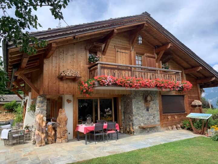 Chalet Des Fleurs***** Vue Exceptionnelle Mt-blanc - Combloux