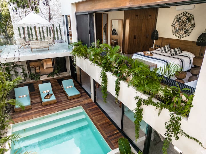 Villa De Luxe à Tulum–12 Pers-2 Pisc., Rés. Privée - Tulum