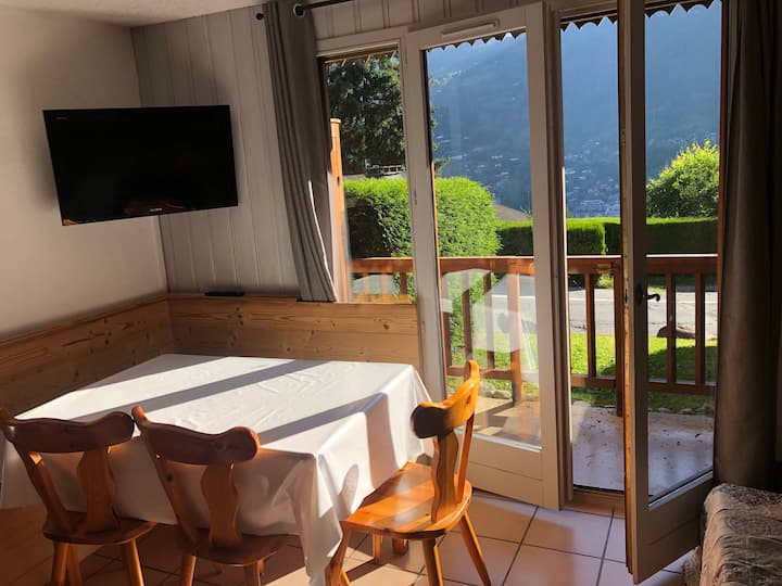 Appart Ski Aux Pieds Rez -De-jardin + Parking 2* - Sallanches