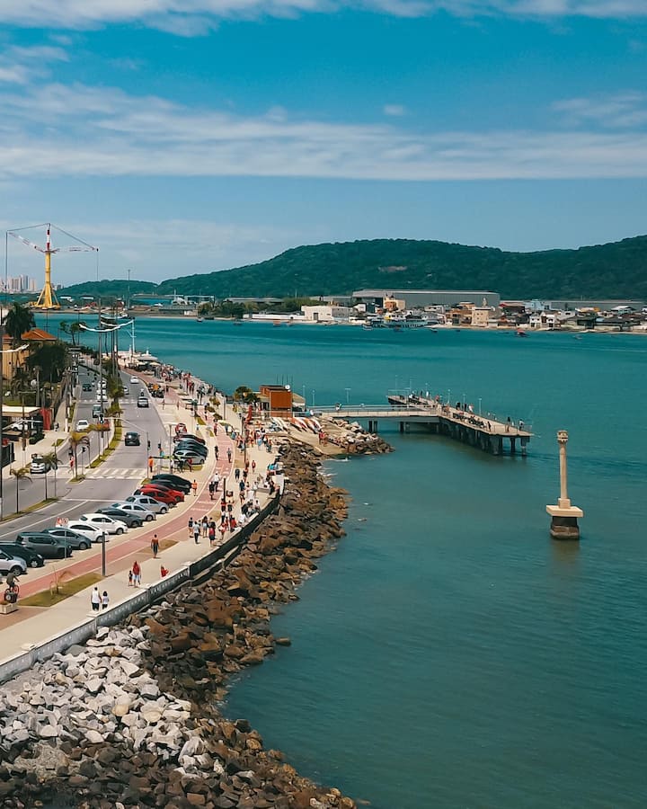 Apartamento Na Ponta Da Praia A Passos Do Mar... - Santos, Brasil