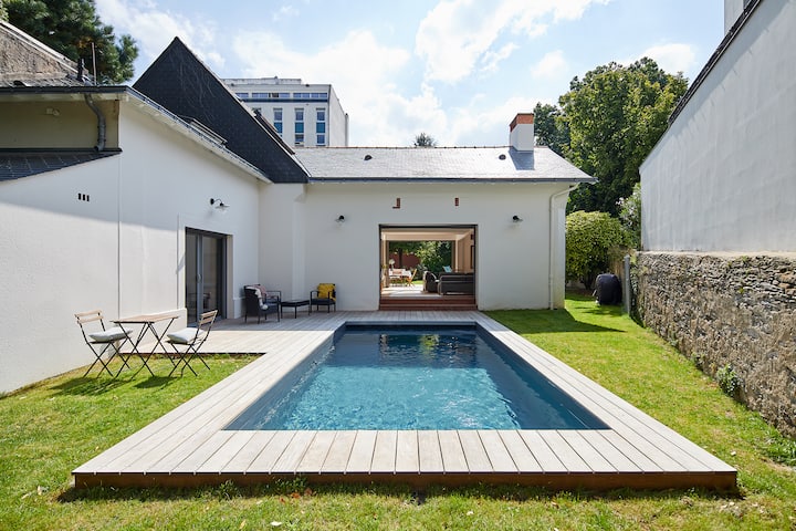 Pleasant House And Swimming Pool Downtown Nantes - Nantes