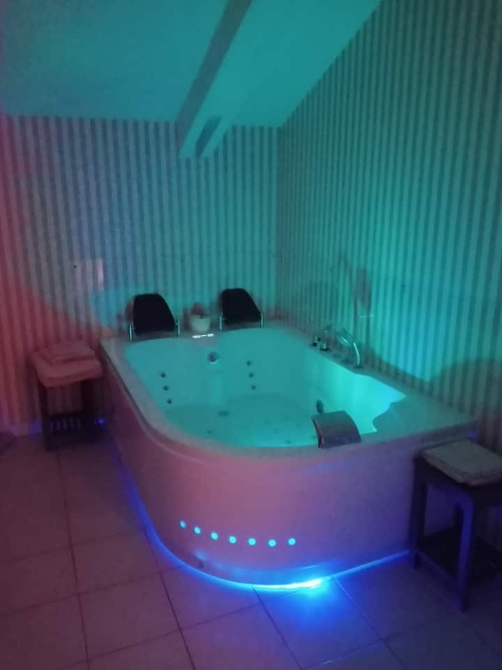 Suite Avec Jacuzzi 2 Places Et Terrasse Privée - La Guerche-de-Bretagne
