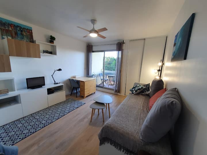 Studio Rénové, Fonctionnel, Balcon, Port Carnon - Mauguio