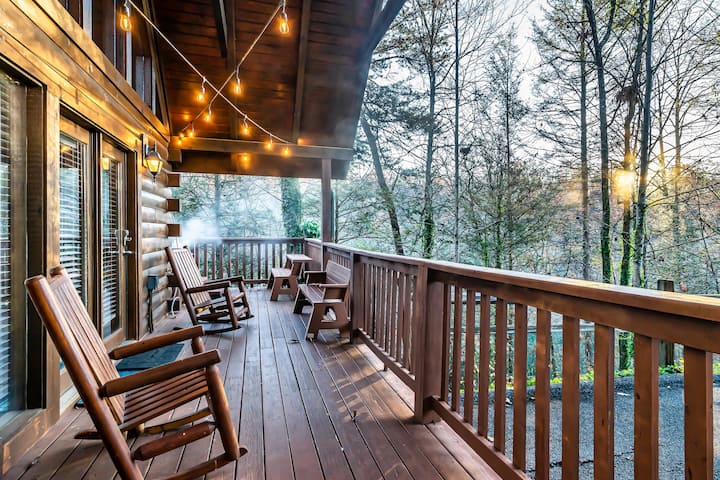 Seasonal Outdoor Pool Family Friendlycozy Cabin 3 Mi To Strip Hot Tub - Gatlinburg