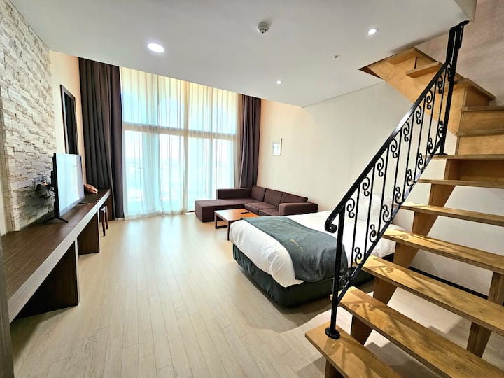 더숨 포레스트/ 디럭스 듀플렉스룸 - 포곡읍