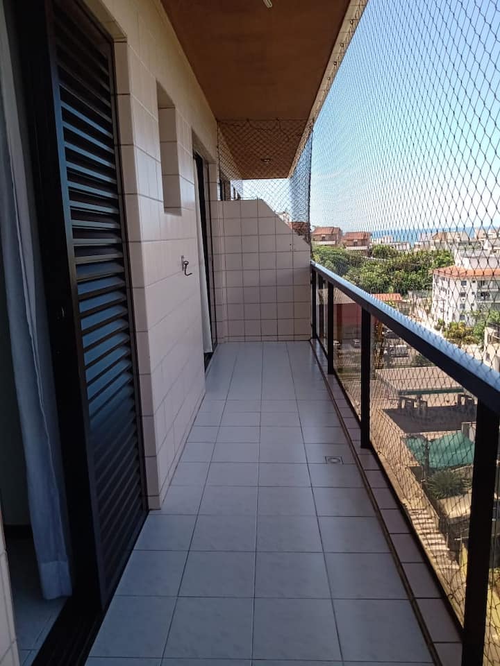 Apartamento Com Varanda Vista Incrível Para O Mar - Guarujá