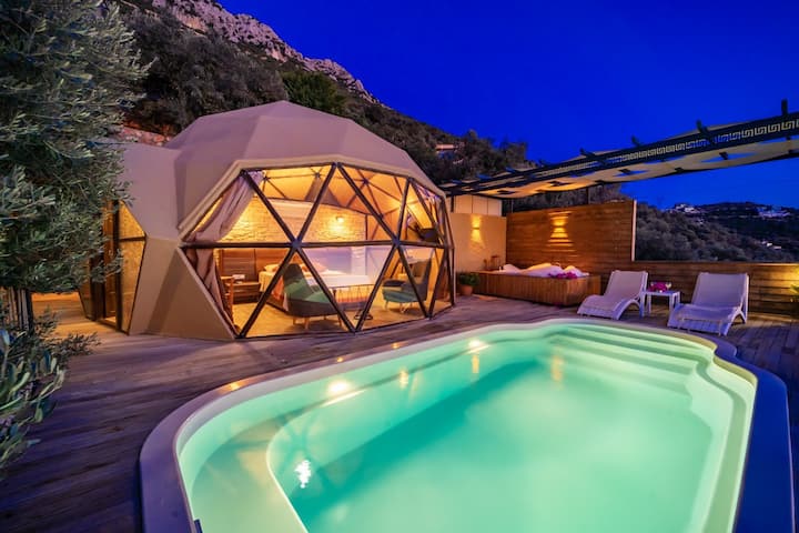 Glamping' Dome For 2, Nr. Kalkan With Beautiful Sea Views No:3 - Turkey