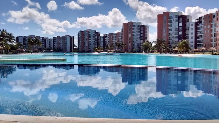 Apartamento Con Albercas Y Laguna Privada K401 - Cancún