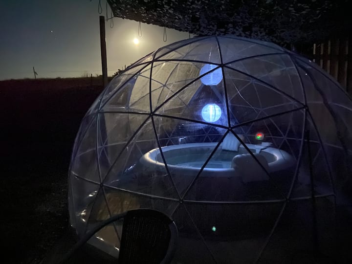 Cottage Insolite Avec Jacuzzi Privé Sous Bulle - Monpazier