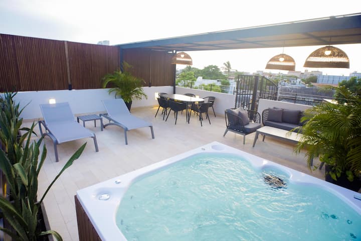 Alluring New Apt W/ Private Rooftop/old City - Cartagena