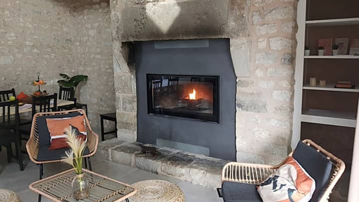 Domaine 15 Pers - Jardin, Wi-fi, Cheminée, Parking - Eure-et-Loir