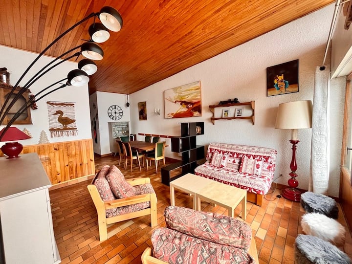 Appart Cosy, Hiver/été, Superbe Vue Vallée,parking - Orcières