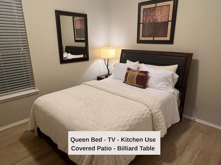 Comfy Queen Bed-tv-great Location - San Marcos, TX