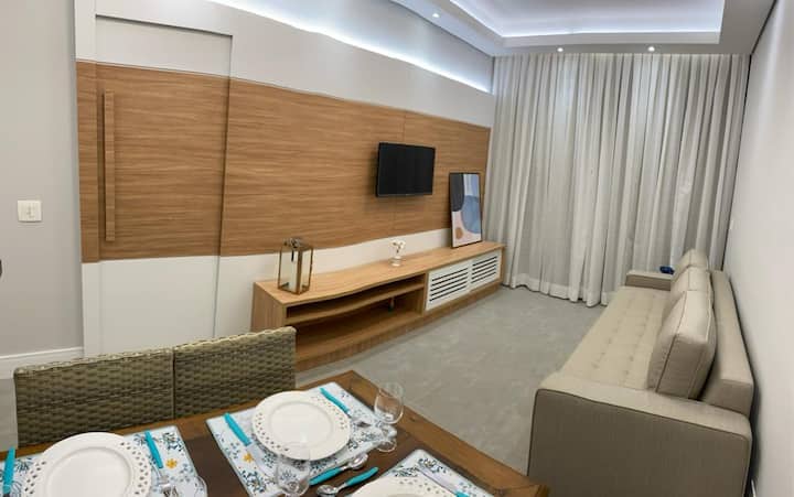 Charmoso E Confortável Apartamento Pantai Guarujá - Guarujá