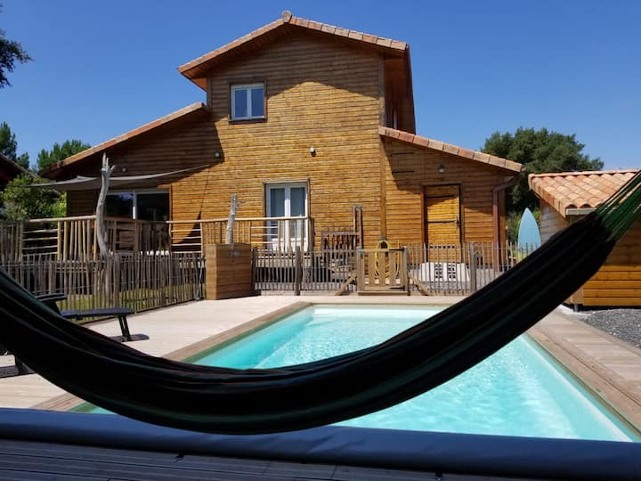 Maison Bois Avec Piscine à 3km De L'océan - Messanges