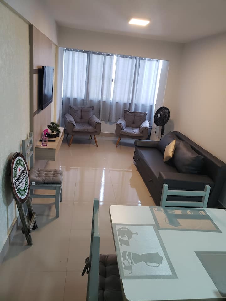 Apartamento Com Parque Aquático E Estacionamento. - Caldas Novas