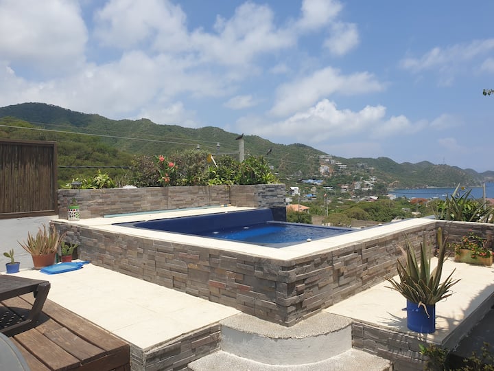 Casa Con Vista Al Mar, Jacuzzi, Casa Piscis Spa - Taganga