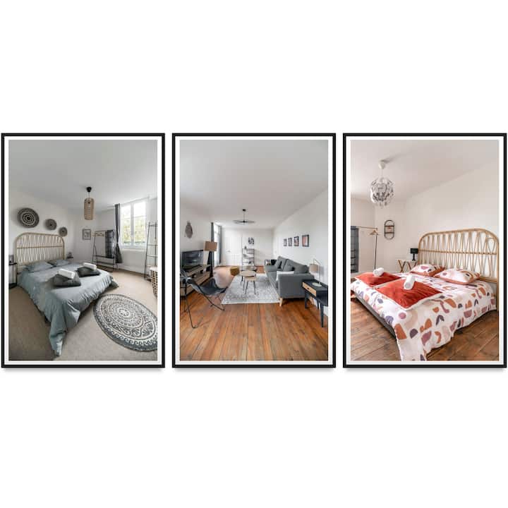 Grand Appartement Lumineux, 5' Centre, Pkg Gratuit - Vichy