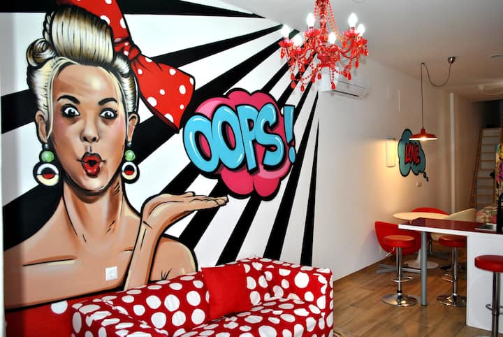 Loft Pop Art 60´ Junto A Ruzafa, Cerca Del Centro - Valencia