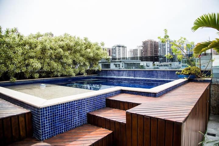 Cobertura Duplex Encantadora Lúcio Costa Posto 4 - Rio de Janeiro