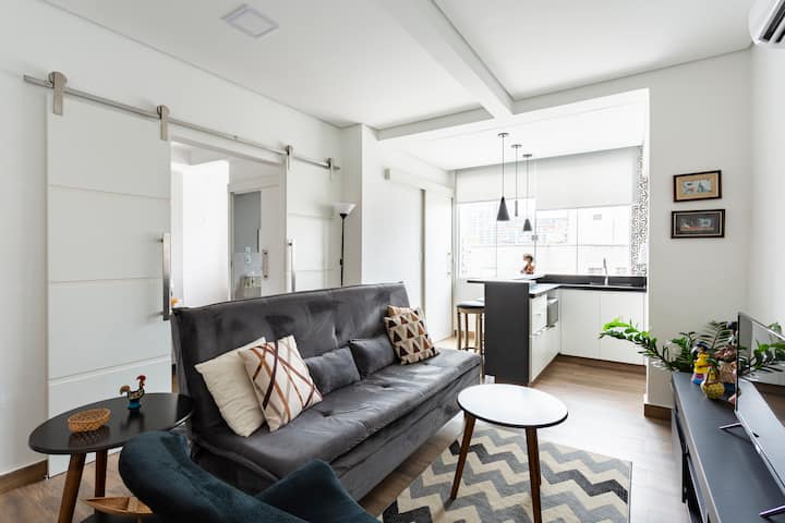 Apê De Charme Praia Gonzaga  Wi-fi - Smarttv - Santos State