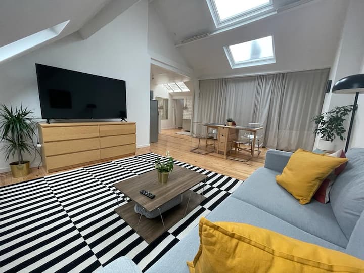 Bright 1-bedroom Condo With A Huge Tv - Brussels