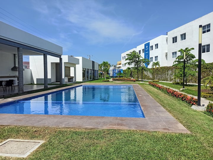 New Apartment/equipped/pool/at Floor Level/safe - Mazatlán
