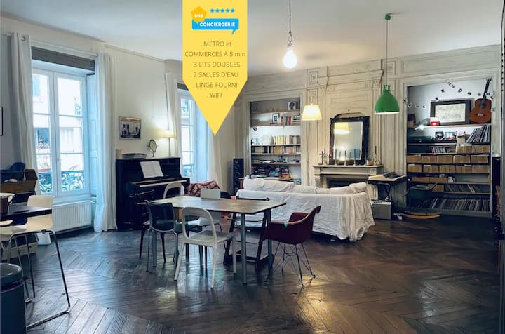 Grand Duplex En Centre-ville - リヨン