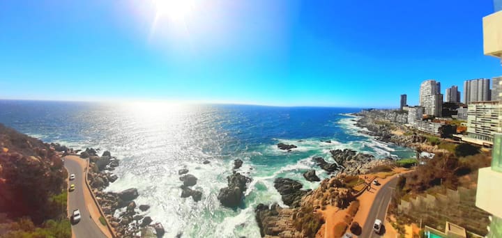 Concón , Vista Insuperable, Hermoso Y Acogedor. - Concón