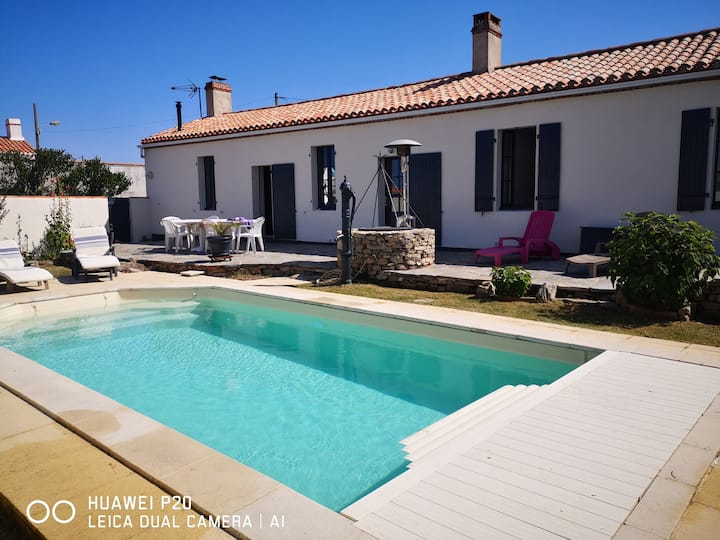 Maison à L'herbaudière 2à9 Personnes Avec Piscine - Noirmoutier-en-l'Île
