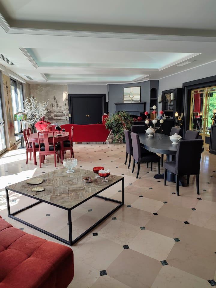 Propriété Les Milfleurs, Chambre "Paris" - Angerville