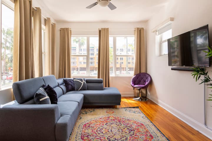 “C” Great 4 Minutes Walk To The Beach 3 Bed 3 Bat - Miami Beach
