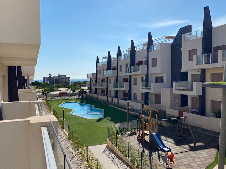 Superbe Appartement Vue Piscine à 300m De La Plage - La Manga