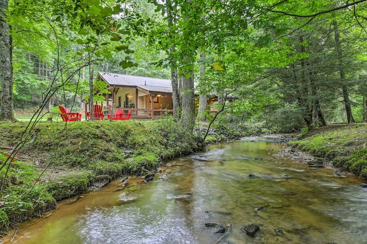 New! Creek Retreat Cottage - Hot Tub-deck-fire Pit