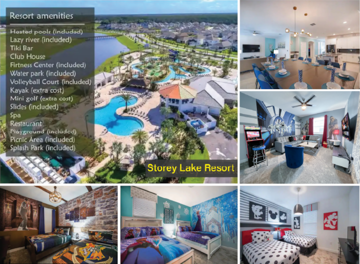 Modern Resort Pvt Pool Arcade 16ppl Storey Lake - Florida