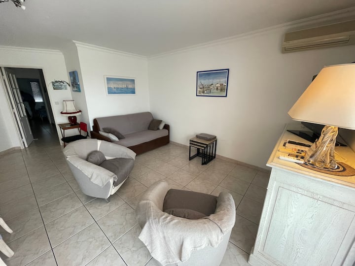 Grand Appart 82m2+terrasse | 2 Ch | 7 Pers | Clim - Fréjus