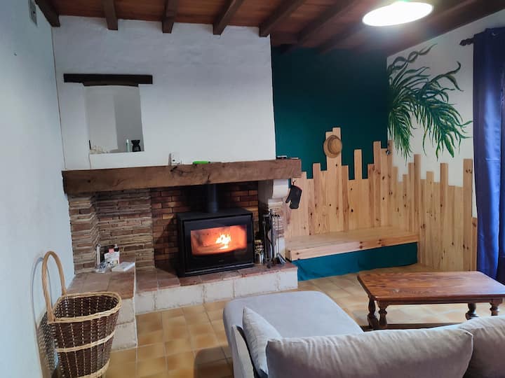 Chaleureuse Maison De Campagne Avec Cheminée - Orthez