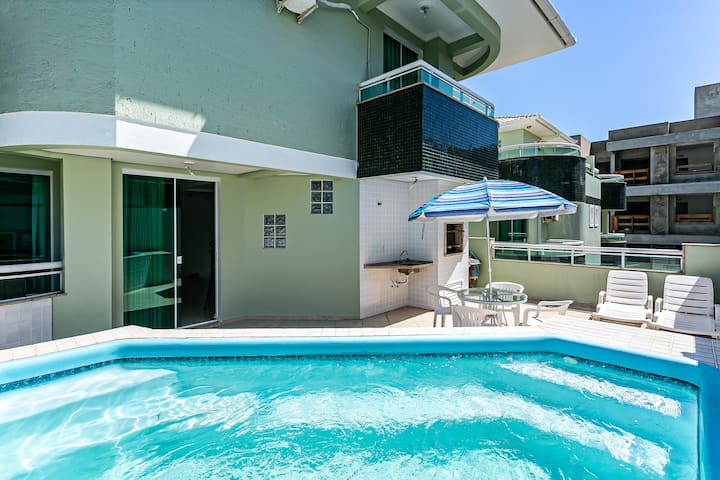 Casa Tres Suítes Casal Com Piscina,10 Pessoas - Governador Celso Ramos