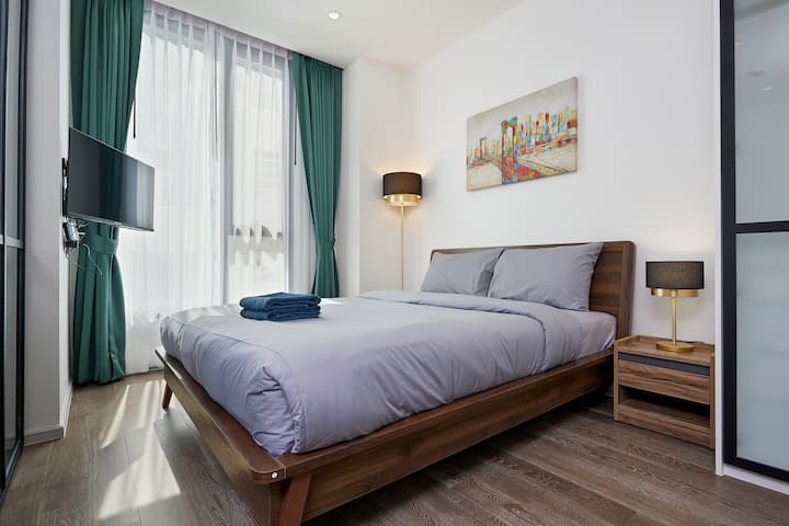 Luxury Condo & Top Facilities 5min Walk Bts Asoke - Bangkok