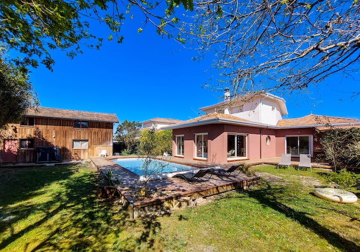 Superbe Villa Contemporaine Avec Piscine Chauffée - Andernos-les-Bains