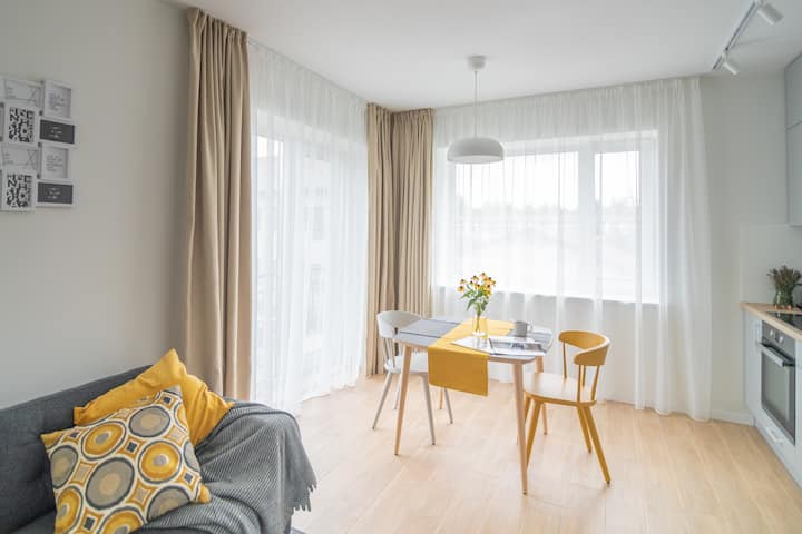 Cosy And Bright Apartment With Balcony - 考納斯
